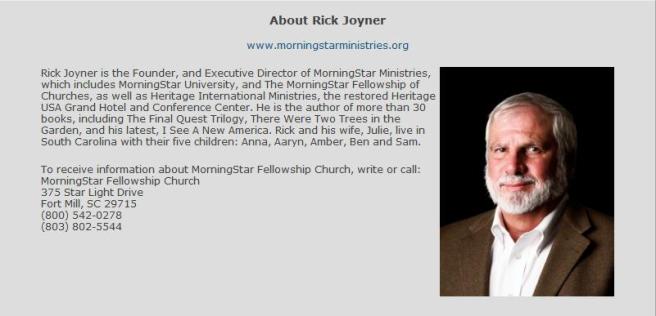 Warning! Rick Joyner to visit South Africa and Join hands with Angus ...